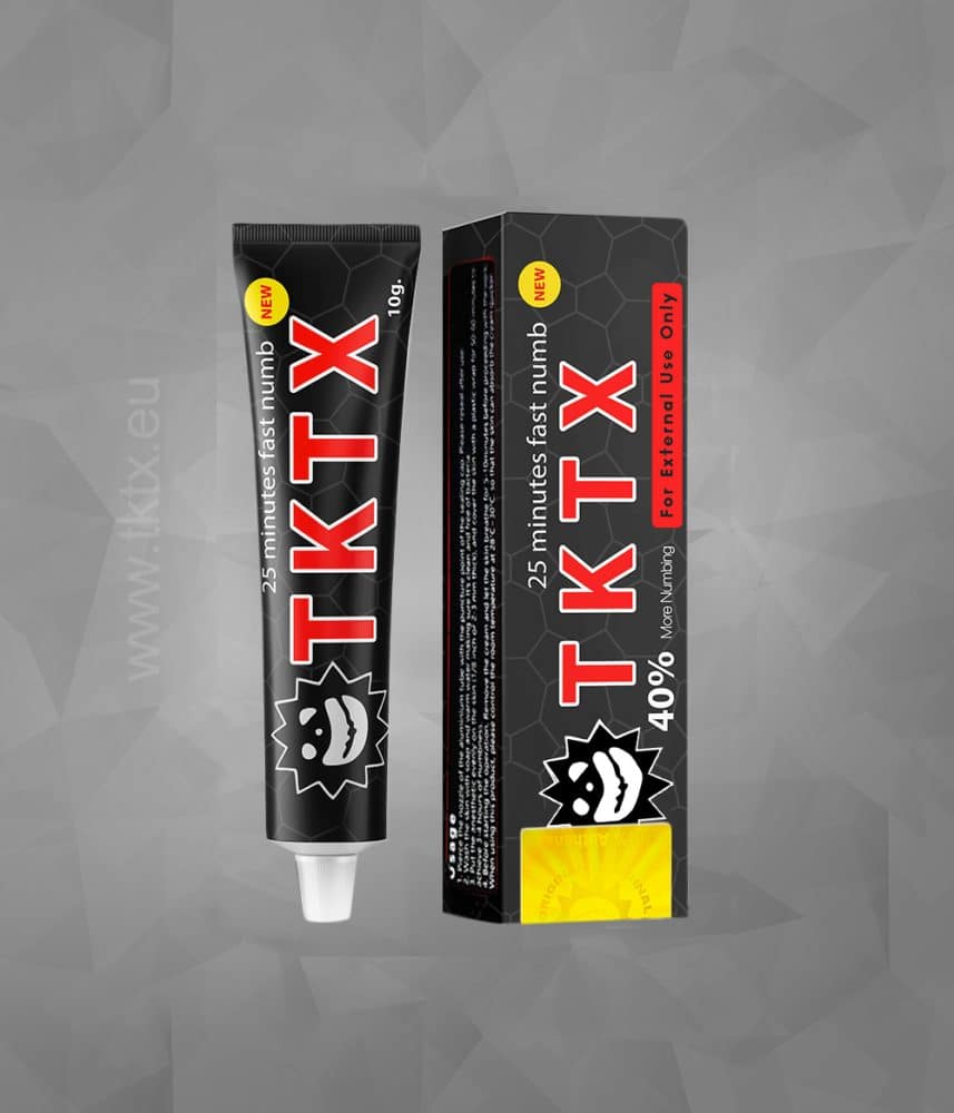 Crema anestésica negra TKTX 40% | TKTX Europa