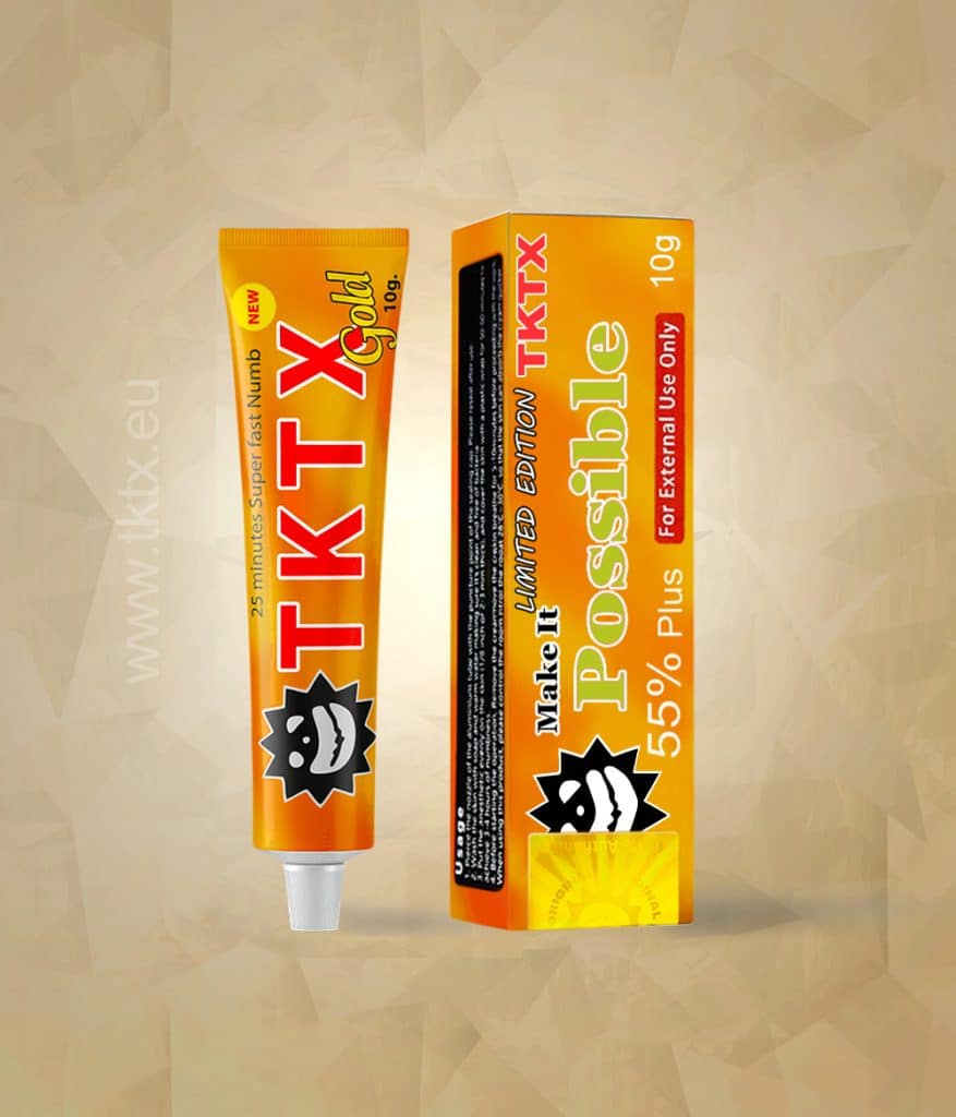 TKTX Numbing Cream Gold 55% - Limited Edition | TKTX Europe